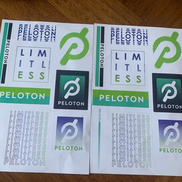 Peloton | Other | 2 Sets Of Bluegreen Peloton Stickers | Poshmark